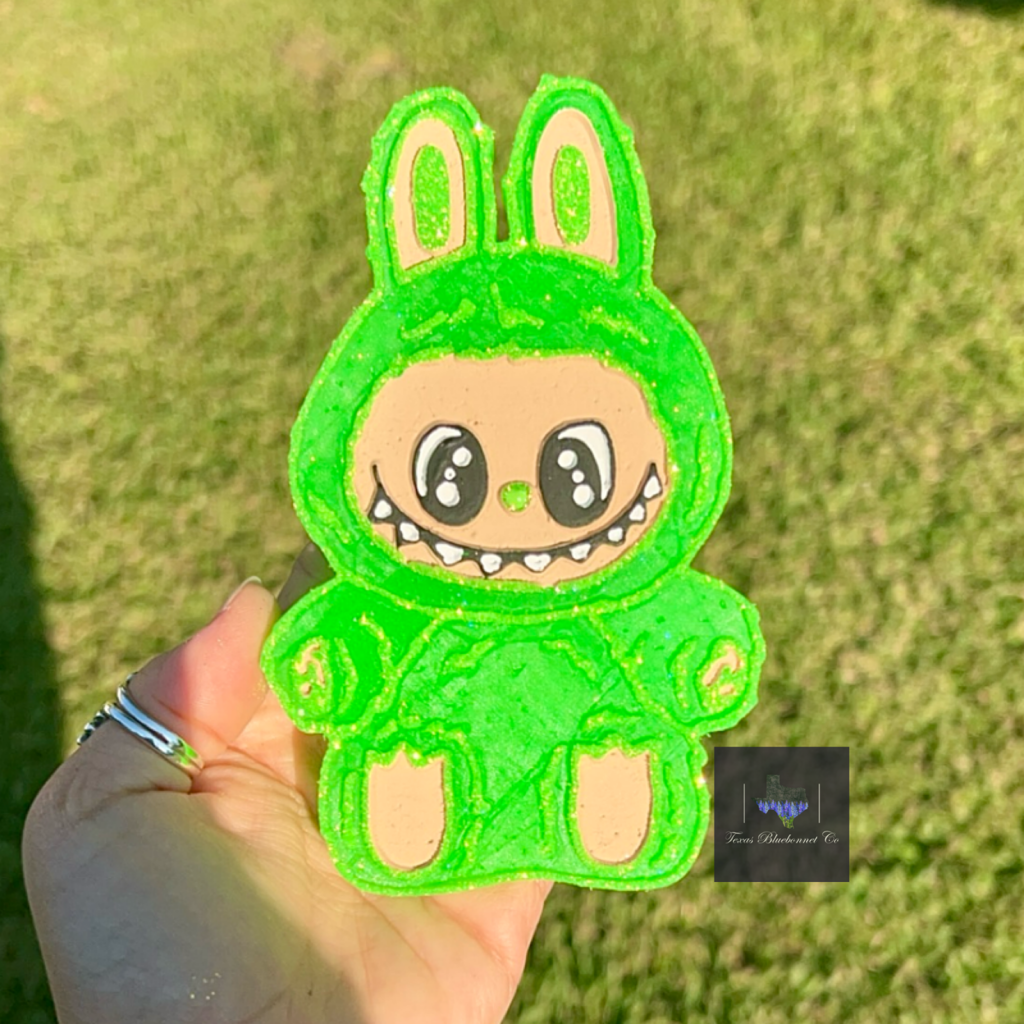 NEON GREEN LABUBU – Texas Bluebonnet Co.
